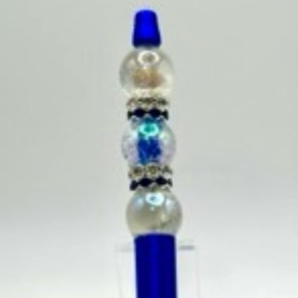 Office | Custom Rhinestone Royal Blue Pen | Poshmark